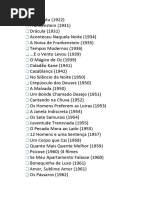Lista Dos 100 Melhores Filmes de Todos Os Tempos | PDF | Prêmio de ...