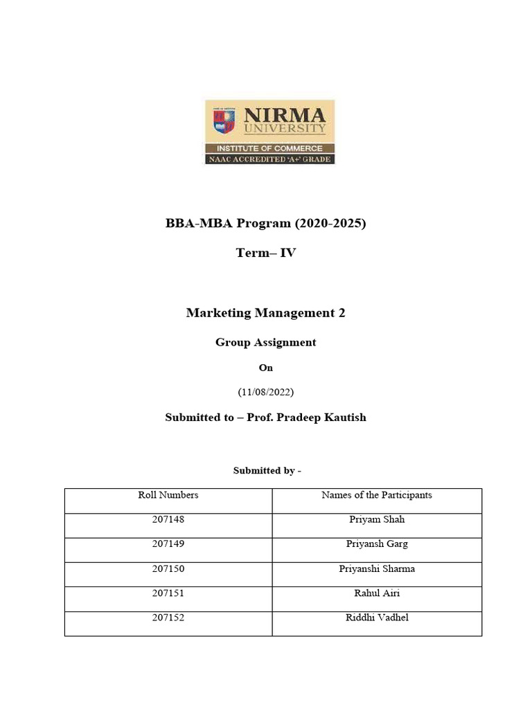 MM Group Assignment 2 | Download Free PDF | Hotel | Marriott International