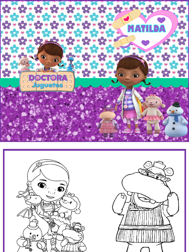 Libro Colorear Doctora Juguetes | PDF