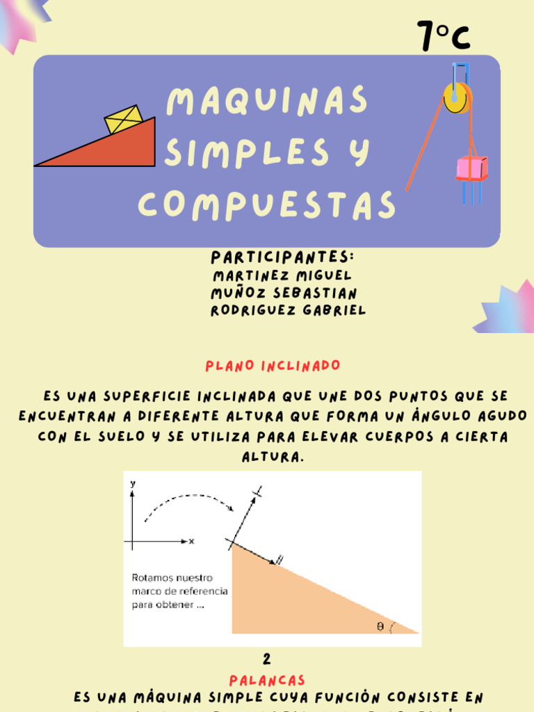 Maquinas Simples y Compuestas | PDF