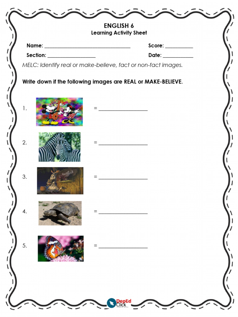 Grade 6 ENGLISH Activity Sheets Q1 | PDF | Games & Activities