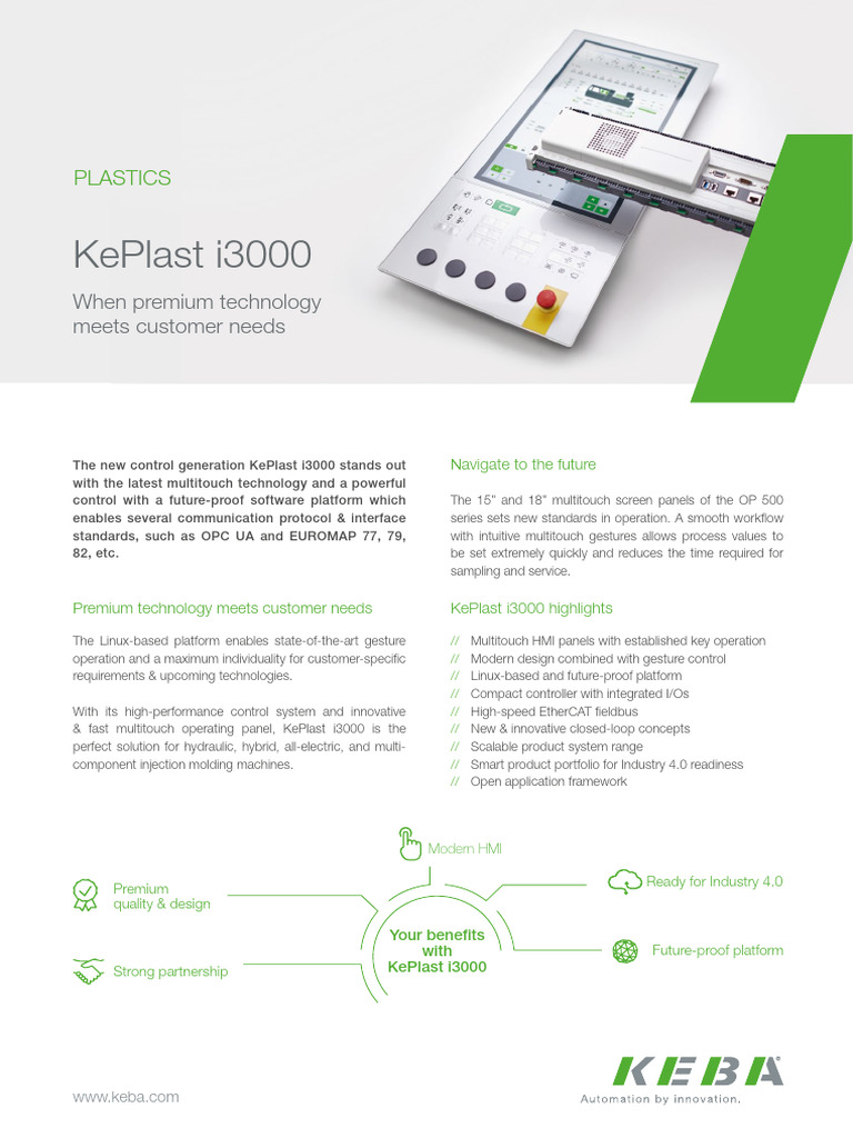 Keplast I3000 Data-Sheet en | PDF | User Interface | Computer Keyboard