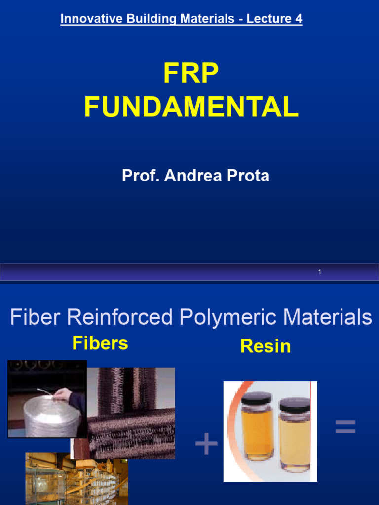 FRP - Part I, Fundamental | PDF | Fibre Reinforced Plastic | Fibers