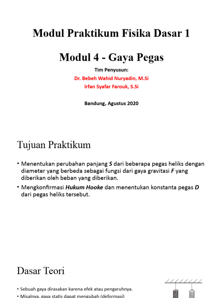 Modul 4 - Gaya Pegas | PDF