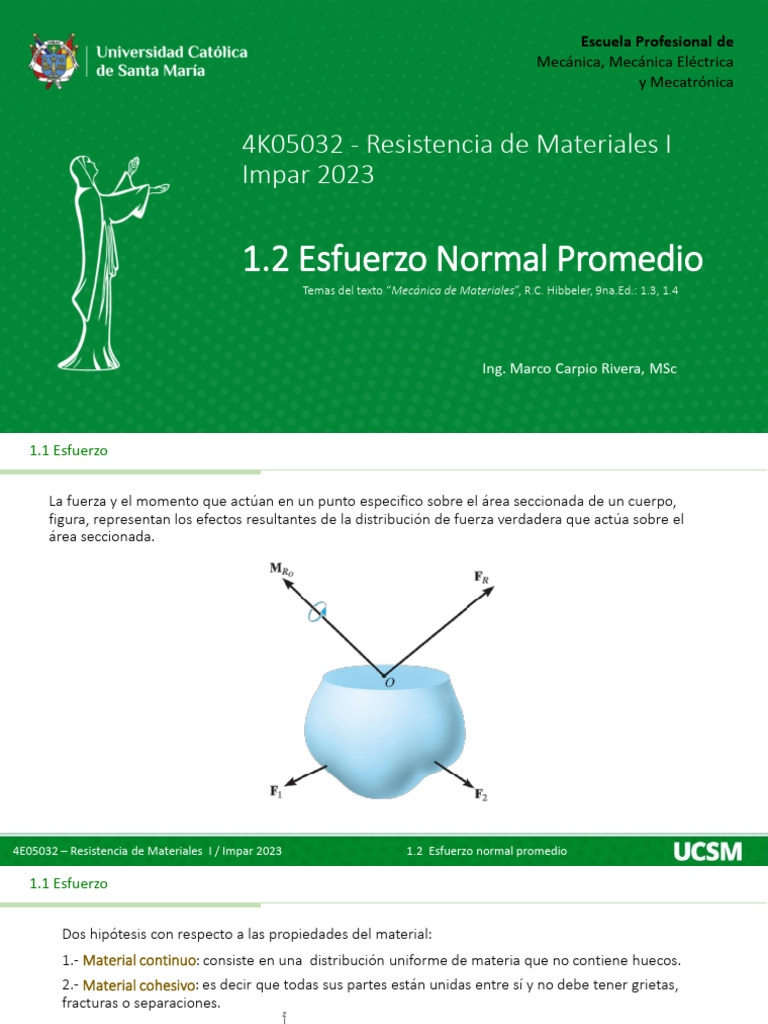 Esfuerzo Normal Promedio | PDF | Resistencia de materiales | Estrés ...