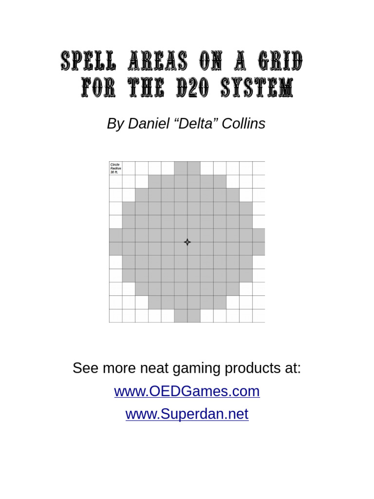 Área de Magias No Grid DND 5e | PDF | Teaching Methods & Materials ...