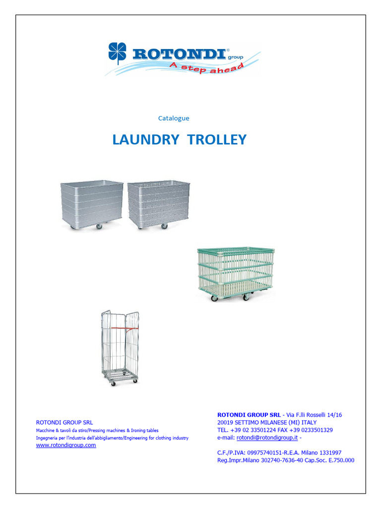 Laundry Trolley Catalogue | PDF | Manufactured Goods | Motor Vehicle