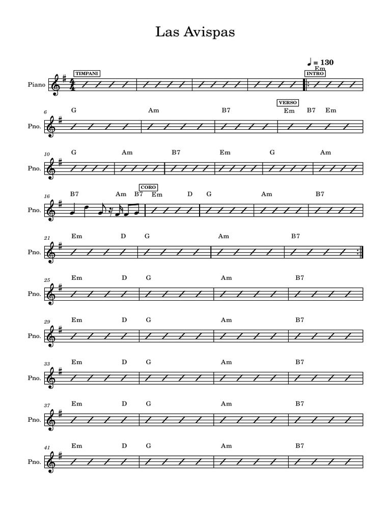 Chart Las Avispas | PDF