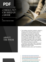 The Cockroach by Kevin Halligan | PDF | Poetry