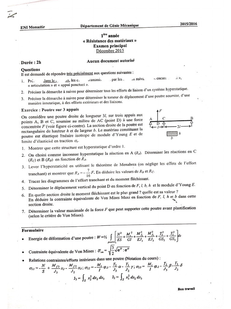 RDM Examen Corrigé | PDF