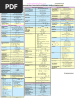 Maths Standard 2 Formula Sheet | PDF | Area