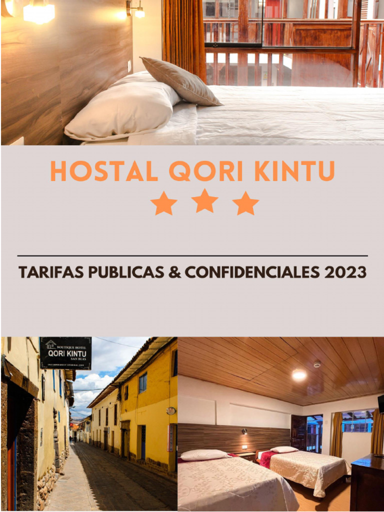 Tarifas para Agencias-Qori Kintu 2023 | PDF