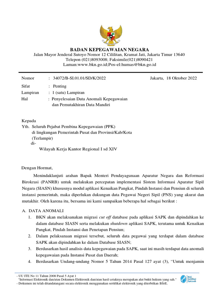 Surat - Anomali Dan PDM - PPK Dan Kanreg - Share - Edited-Rev-Alter 1 ...