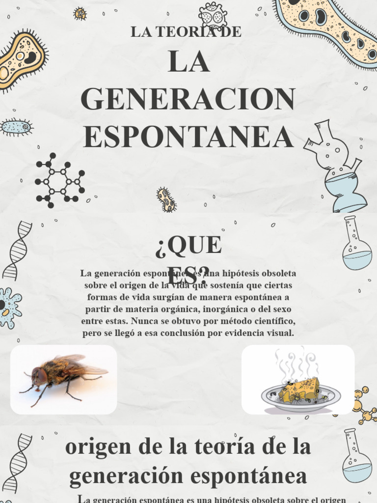Teoría de Generación Espontánea | PDF | Naturaleza | Science