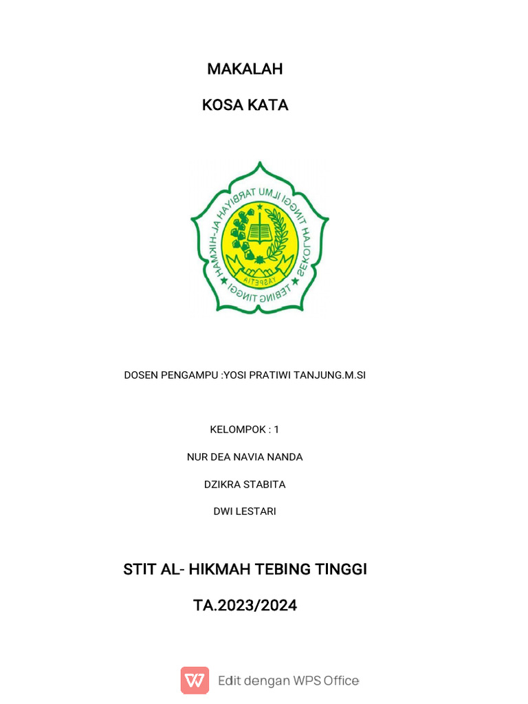 Makalah Bhs Indo | PDF