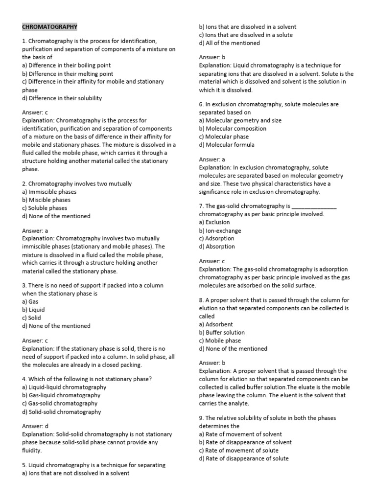 CHT Reviewer AnaChem | PDF