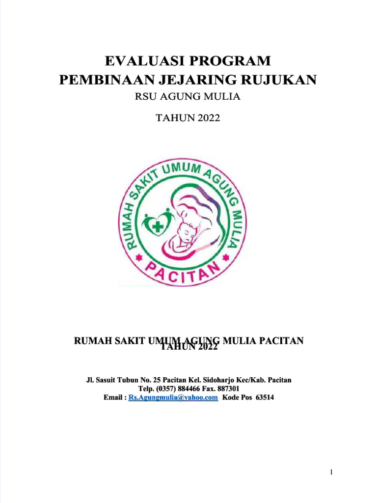 PDF Evaluasi Program Rujukan Ponek Rsuam - Compress | PDF