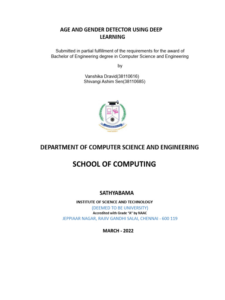 1822 B.E Cse Batchno 340 | PDF | Cognitive Science | Computing