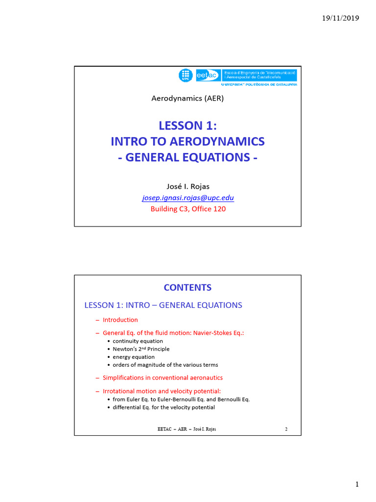 AER T1-IntroGeneralEqs (English) | PDF | Science & Mathematics