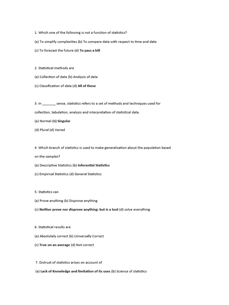 MCQ Question Bank | PDF