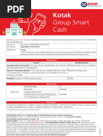 Kotak Group Smart Cash - 3399 | PDF | Insurance | Underwriting