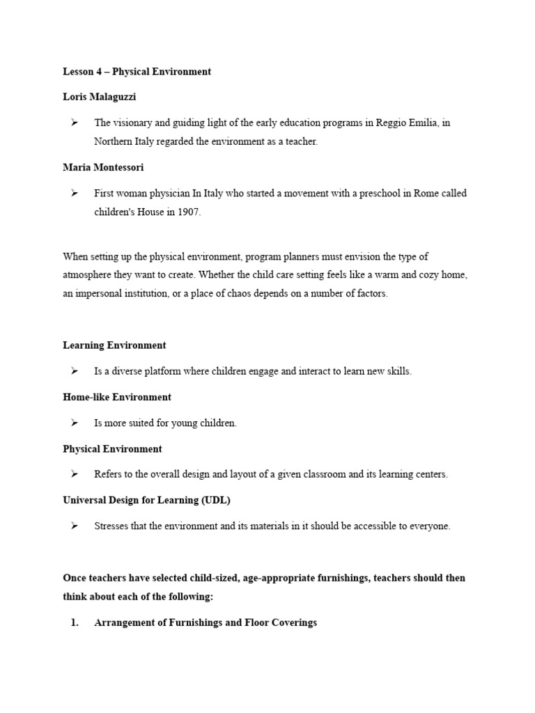 Eced 17 Lesson 4 Reviewer | PDF | Learning | Classroom