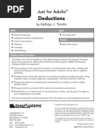 (WAB) Western Aphasia Battery - Bedside Record Form | PDF