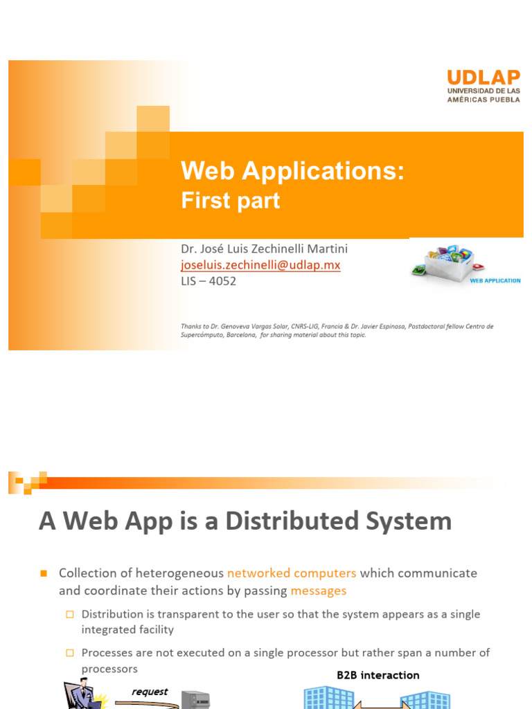 Web Applications (1st Part) | PDF | Client–Server Model | World Wide Web