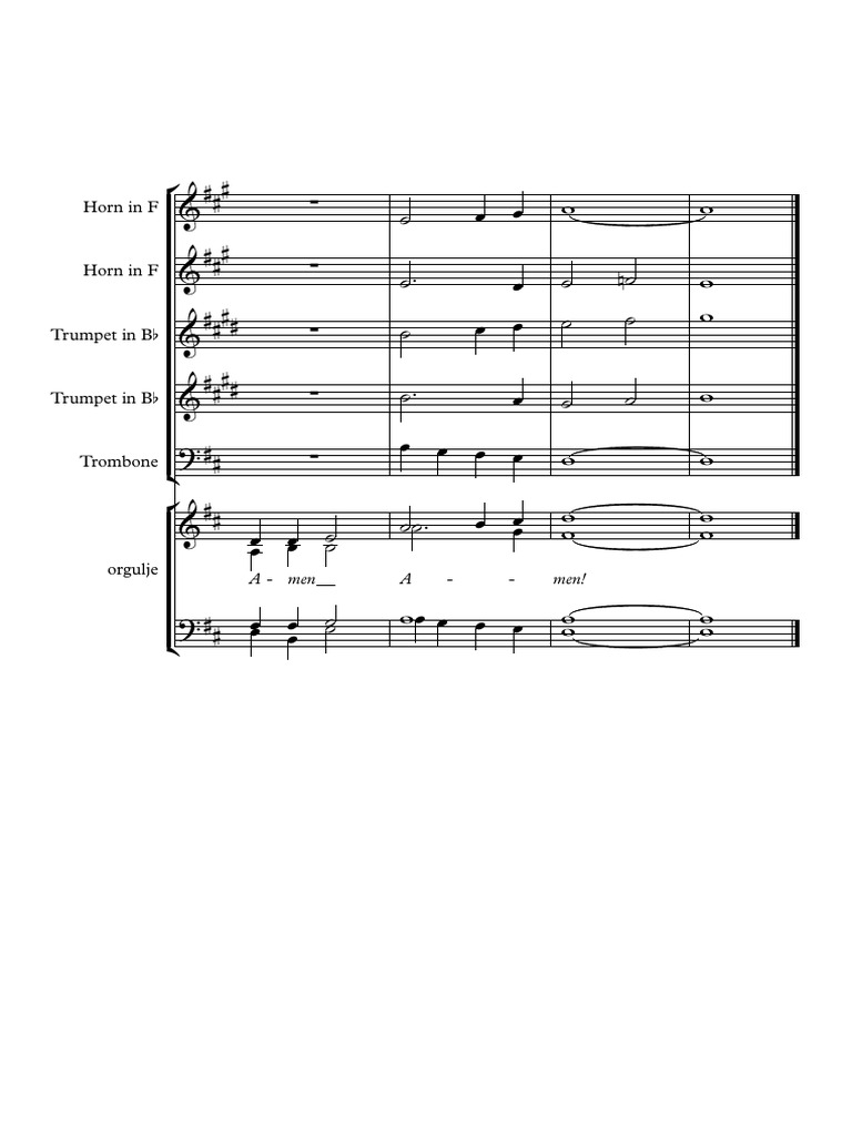 Amen - Full Score | PDF