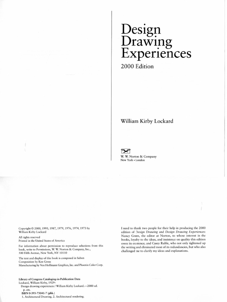 William Kerby Lockard Design Drawings Experiences | PDF