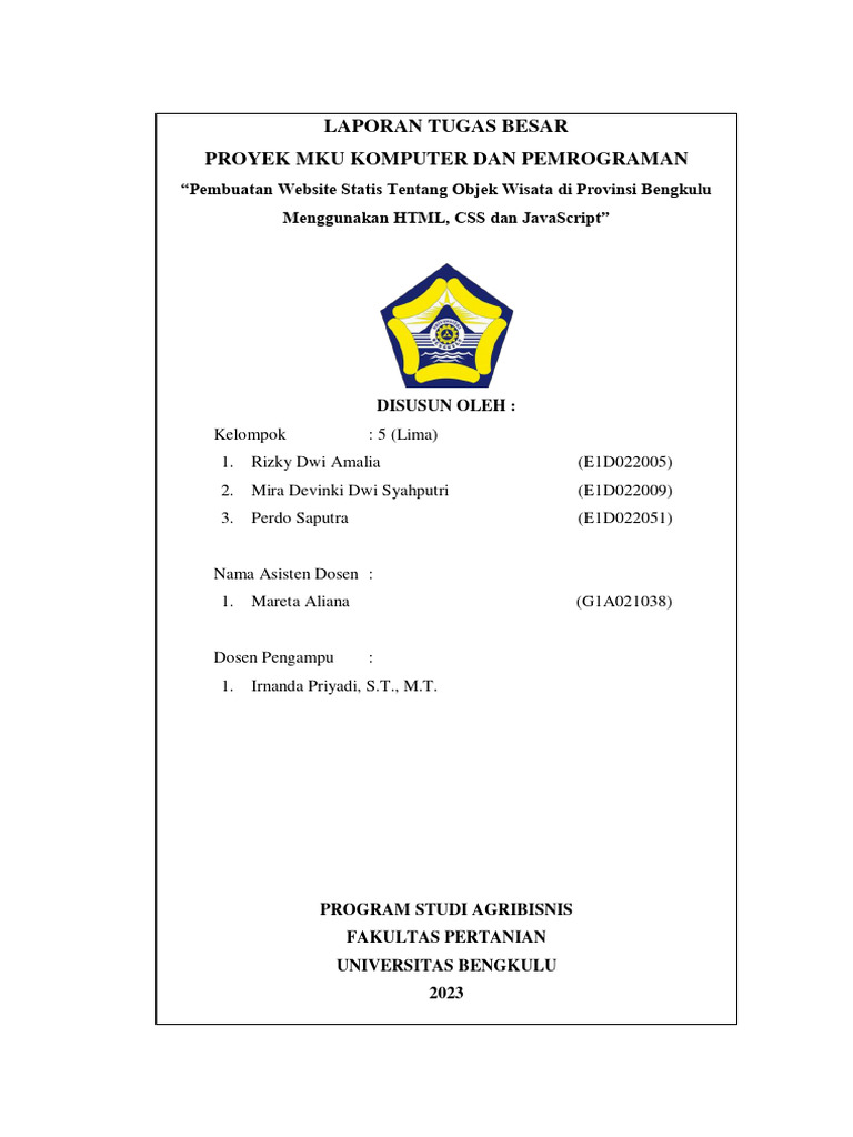 Kelompok 5 - Laporan Tubes | PDF