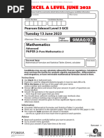 Edexcel A Level Mathematics Topic Checklist | PDF | Trigonometric Functions | Equations