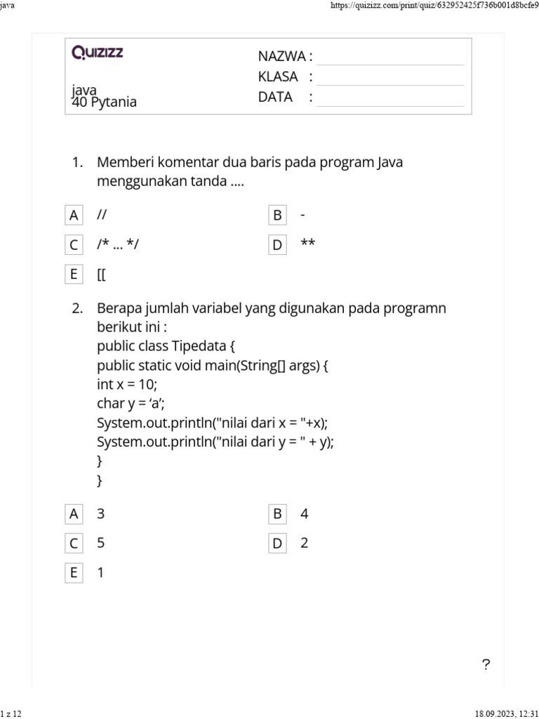 Java 2 | PDF | Komputer | Teknologi & Rekayasa Java 2 | PDF | Komputer | Teknologi & Rekayasa