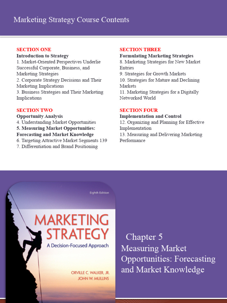 5, Measuring Market Opportunities - Forecasting and Market Knowledge | PDF