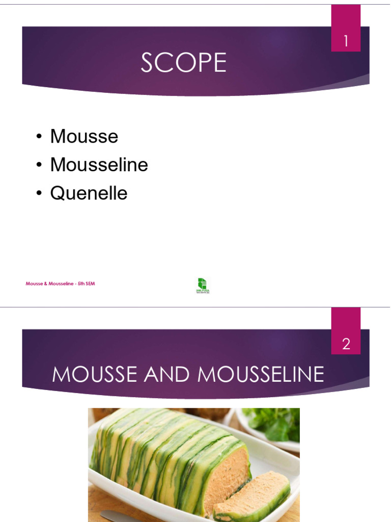 Mousse & Mousseline | PDF