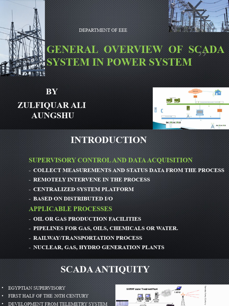 Scada System In Powe Pdf Scada Computer Network