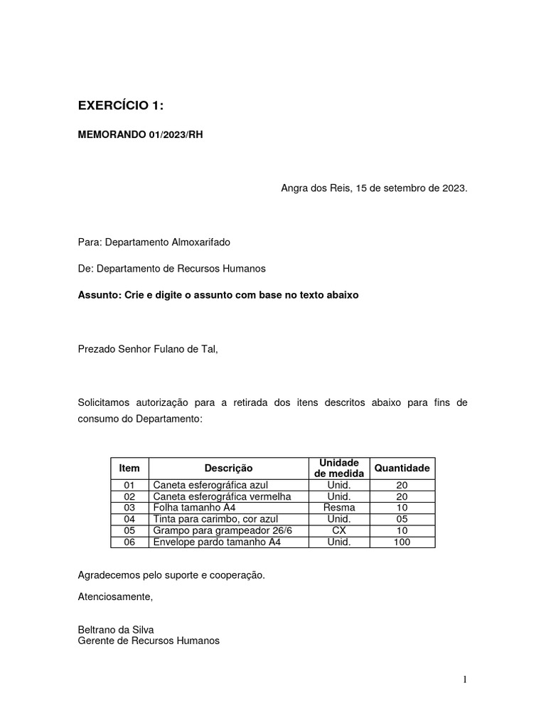 Exercícios Práticos de Word | PDF Exercícios Práticos de Word | PDF