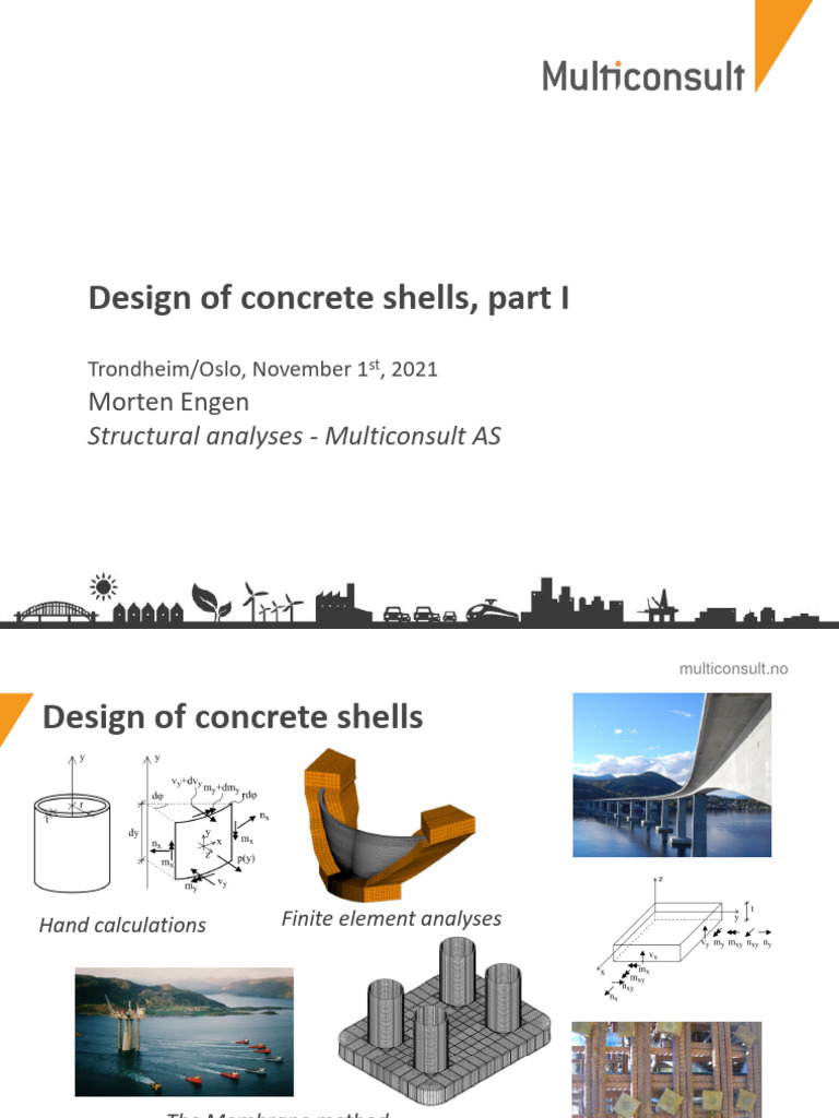 Concrete Shell Design Methods Explained | PDF | Bending | Finite ...