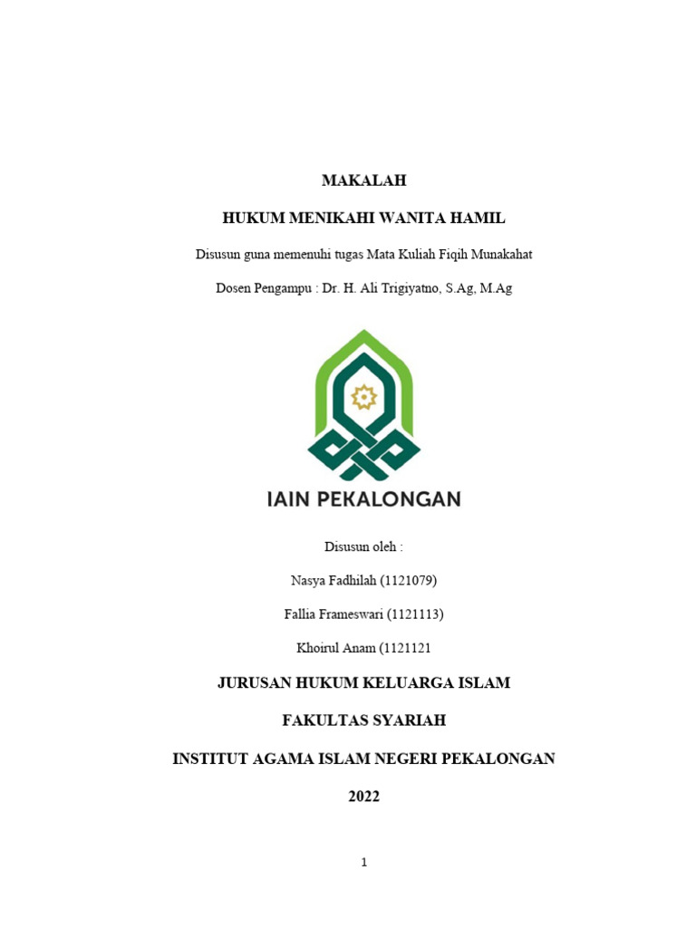 Fiqh Munakahat-1 | PDF Fiqh Munakahat-1 | PDF