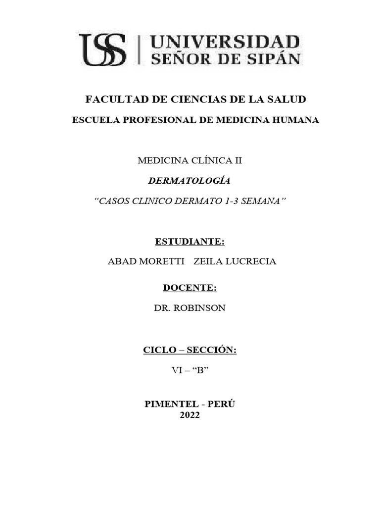 Caso Clinico 1-3 Semana | PDF | Candidiasis | Septicemia