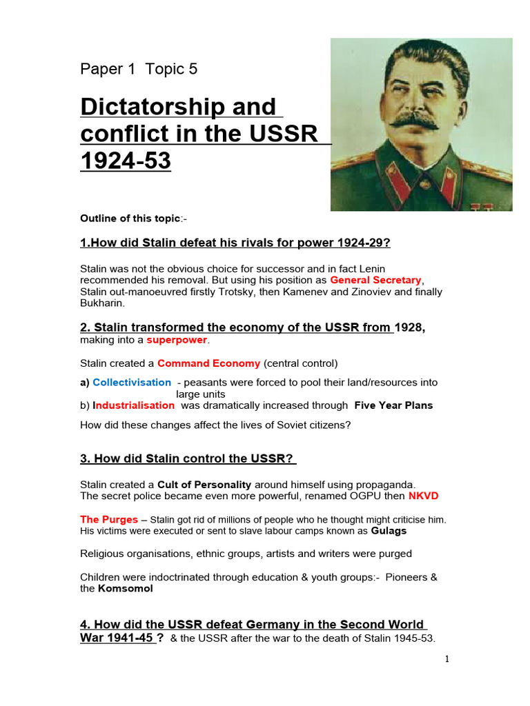 Stalin Booklet | PDF