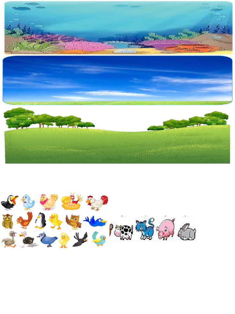 Ficha de Animales Tierra Mar y Aire | PDF