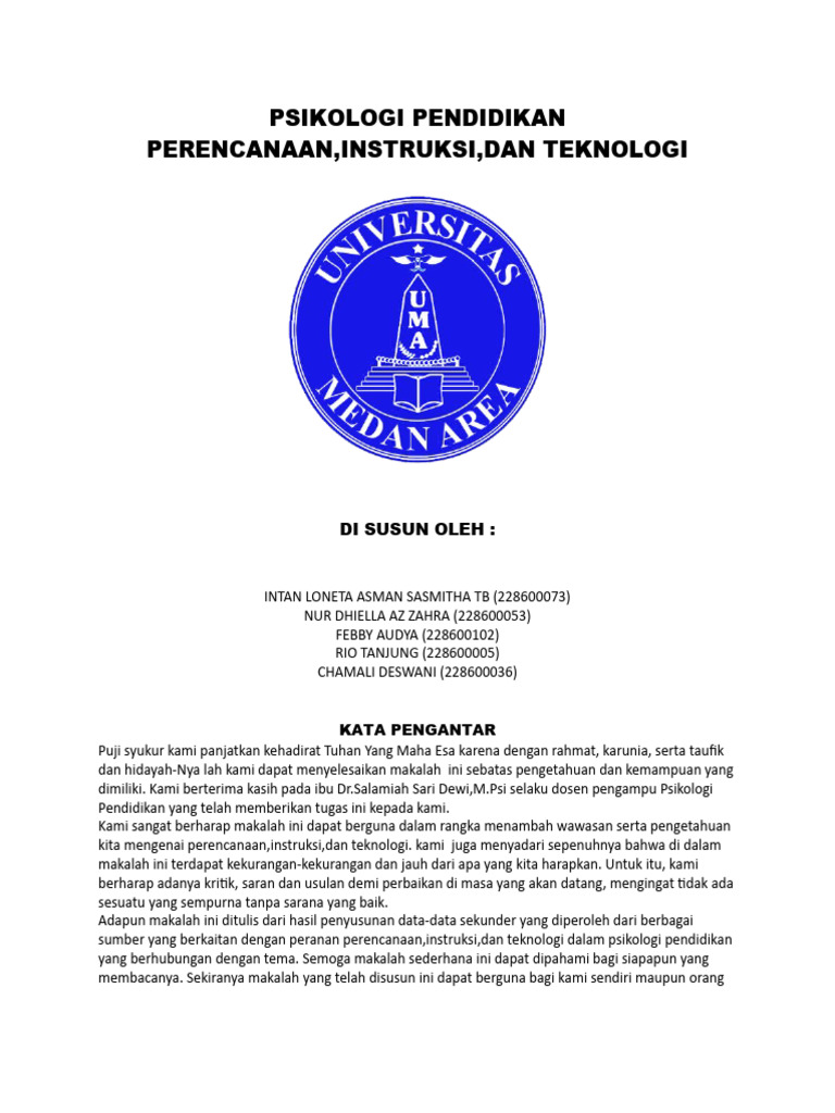 Psi Pendidikan Makalah Kelompok 10-1 | PDF | Karier & Perkembangan