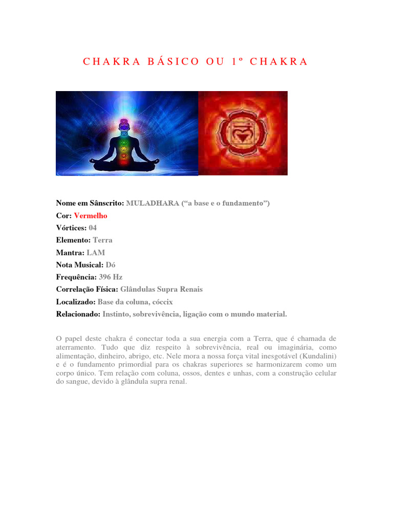 Os 7 Chakras Principais (Resumo Completo) | PDF Os 7 Chakras Principais (Resumo Completo) | PDF