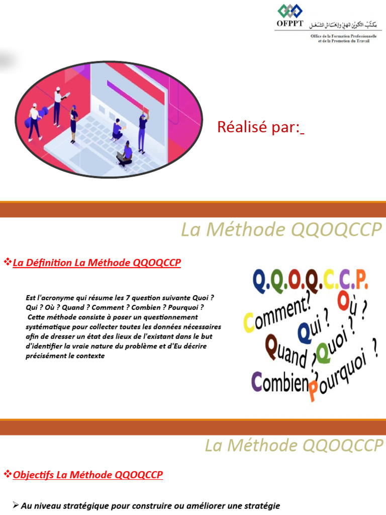 QQOQCCP | PDF | Gestion de projet