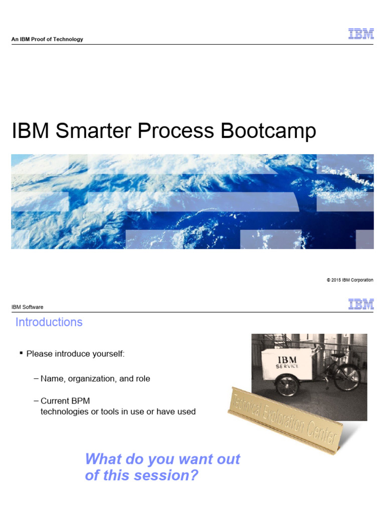 100 PSmarter Process Bootcamp Intro | PDF | Business Process Management | Ibm