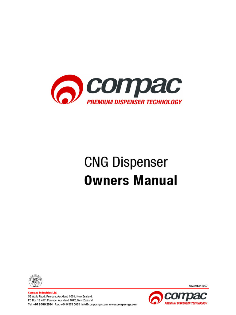 Compac CNGOwnersManual Nov07 | PDF