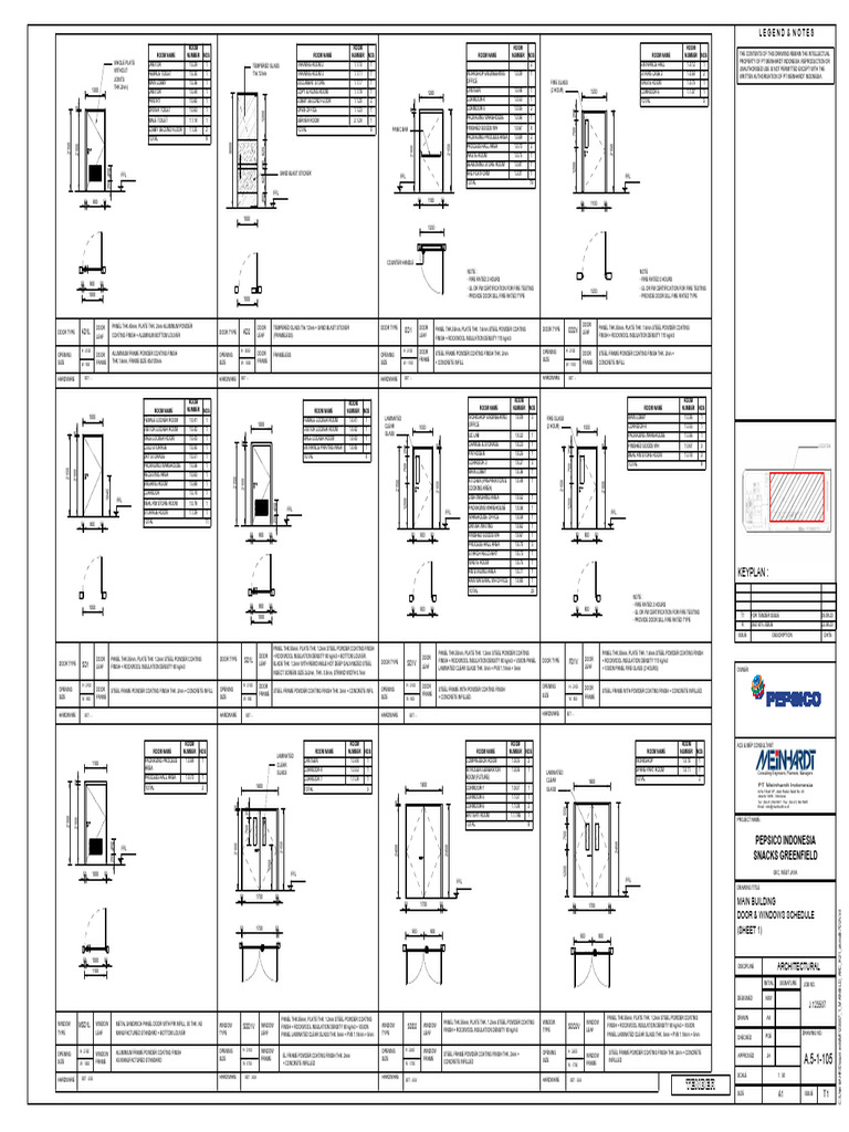 A.5-1-105-Door & Windows Schedule (Sheet 1) | Download Free PDF | Door ...