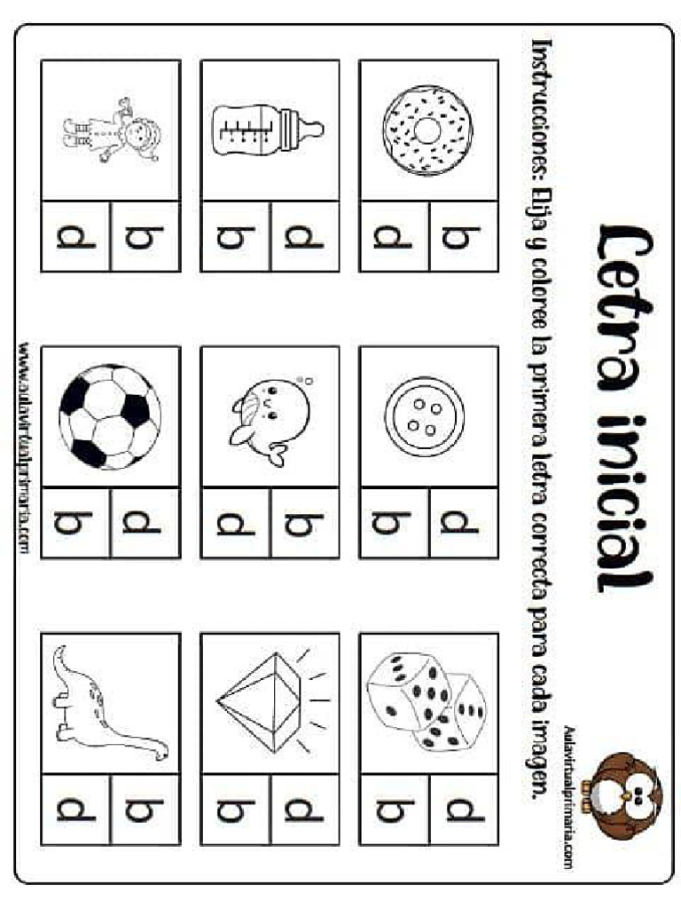 Tareas B y D Dislexia | PDF