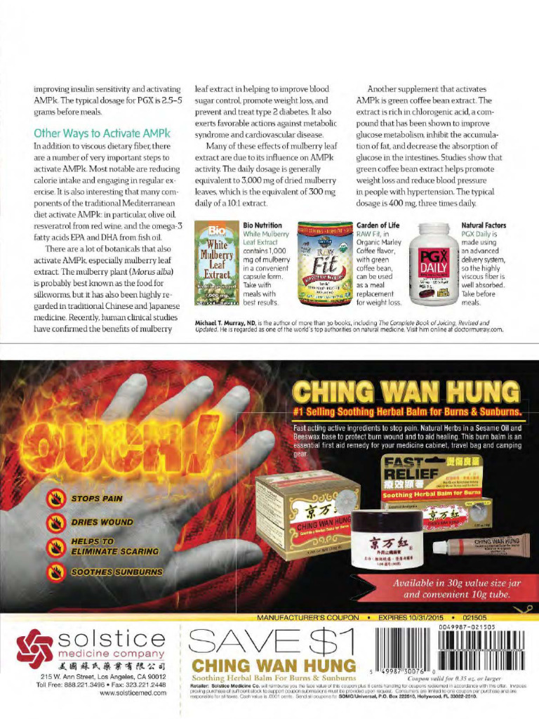 Ching Wan Hung Herbal Pain Relief Cream | PDF | Food And Drink ...